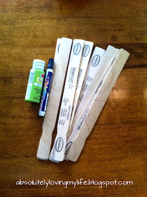 Loving Life: DIY Garden Labels from Wooden Paint Sticks