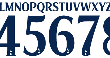 Simple Football Shirts: Tottenham Hotspur font