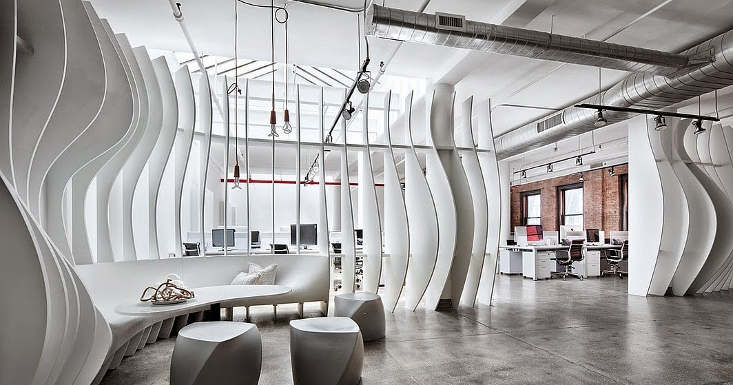 livin' spaces: SUBTLE CURVES: New York Office Interior Design by Piret ...