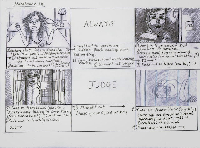 A2 Media Studies: DON'T PEEK: Horror Film Storyboard