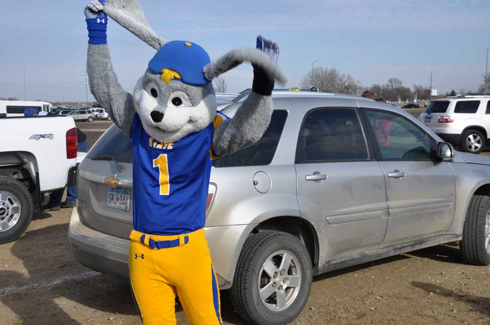 Taken For Granted: Jack Rabbit Mascot at Tailgate Party
