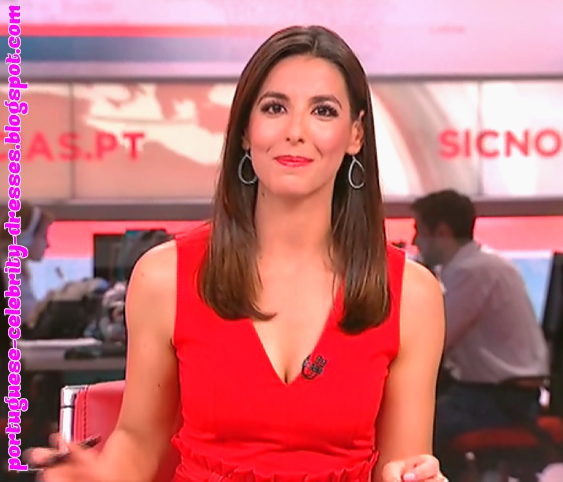 PORTUGUESE CELEBRITY DRESSES: SARA PINTO - "JORNAL DA NOITE" - 15-6-2018