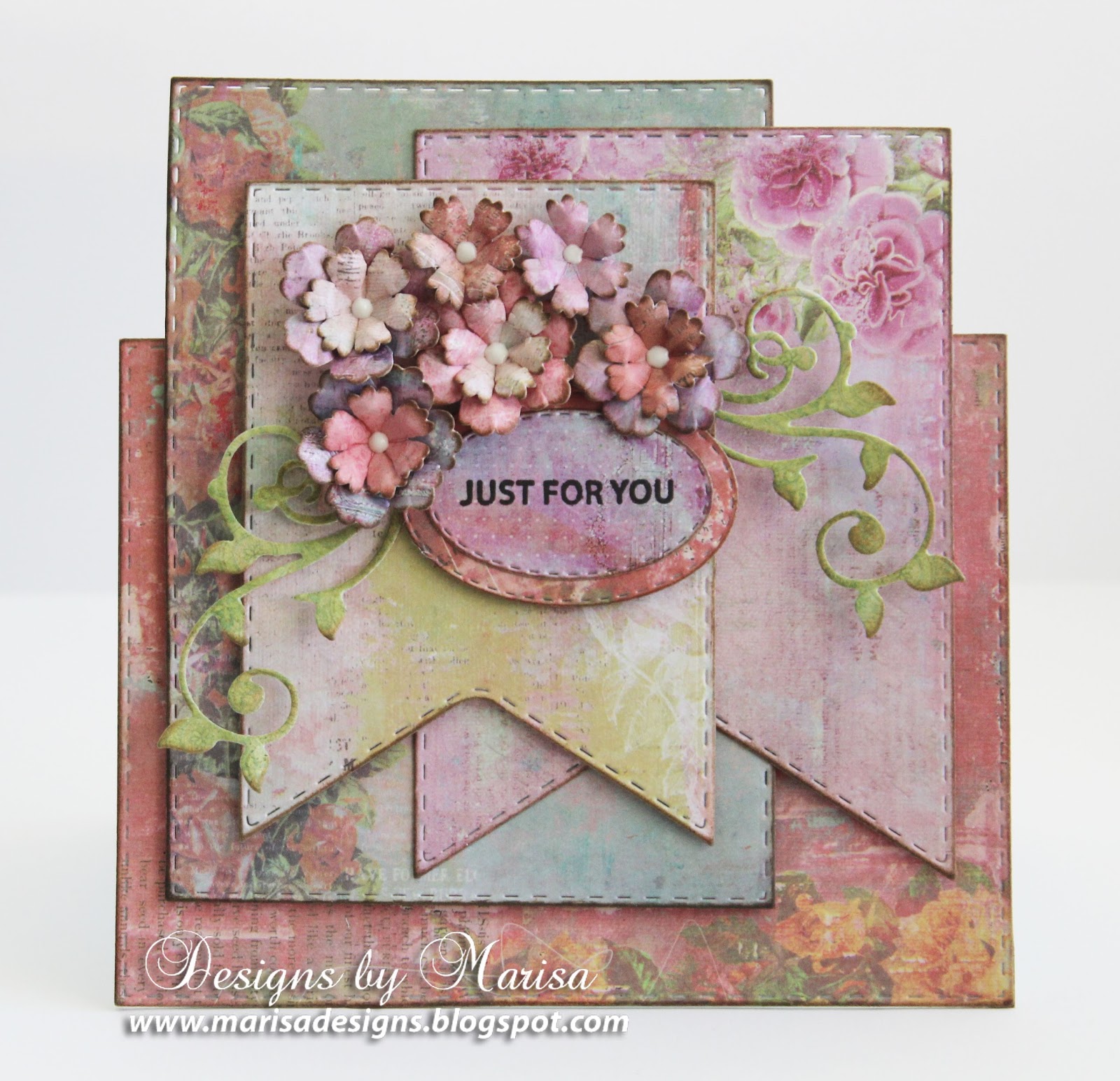 Designs by Marisa: JustRite Papercraft - Stitched A2 Banners and ...