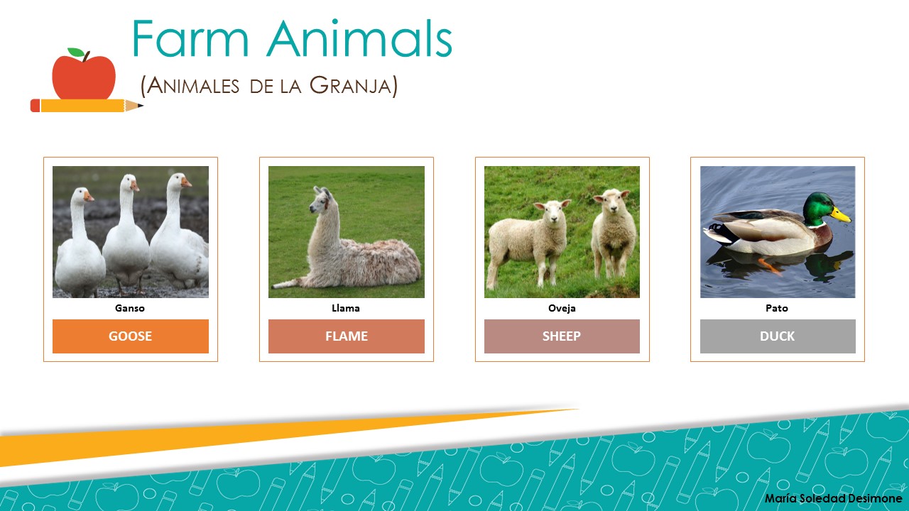 Cultura y TIC: INGLÉS. VOCABULARY. FARM ANIMALS. (ANIMALES DE LA GRANJA)