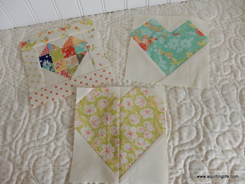 Heart Quilt Blocks | A Quilting Life - a quilt blog