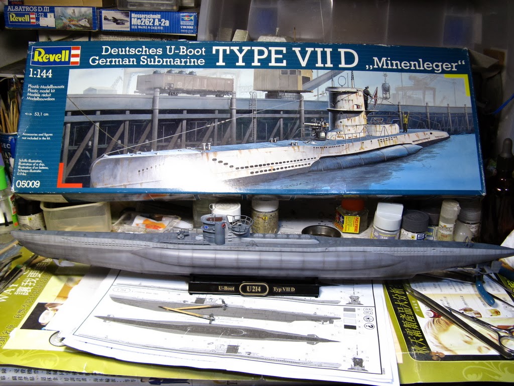 MADE BY WOODSTOCK: Revell 1/144 U-Boot TYPE VII D