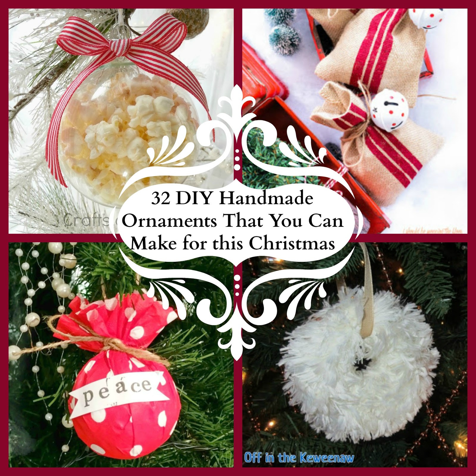 Shoestring Elegance: 32 DIY Handmade Ornaments That You Can Make for ...