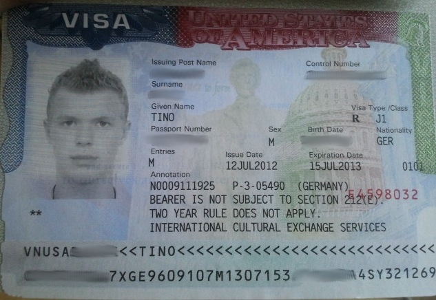 Ein Jahr USA mit mir :): Visum