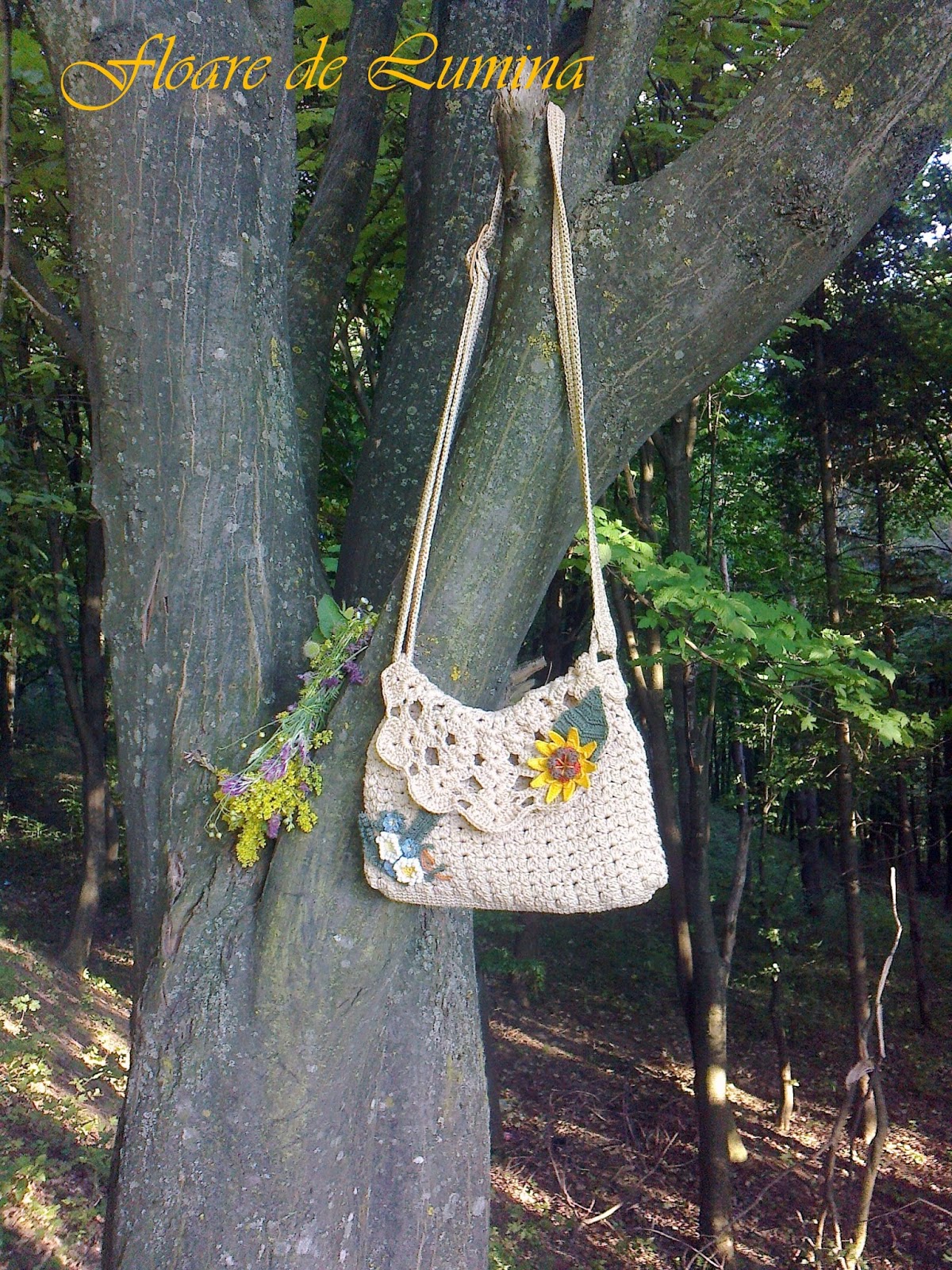 Floare de Lumina: geanta crosetata manual din bumbac - genti crosetate ...