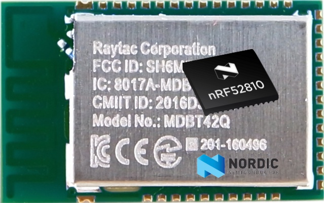 Nordic BT5.3 & BT5.2 & BT5.1 & BT5& BT4.2 Module: Raytac nRF52810 ...