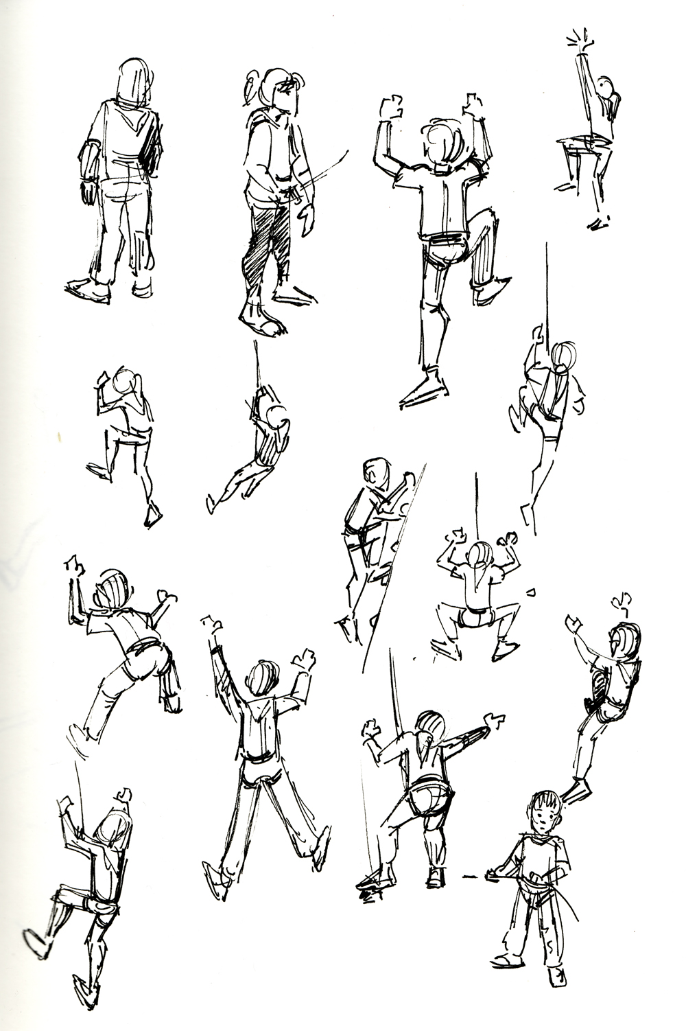 Jampix: Indoor wall climbing sketches