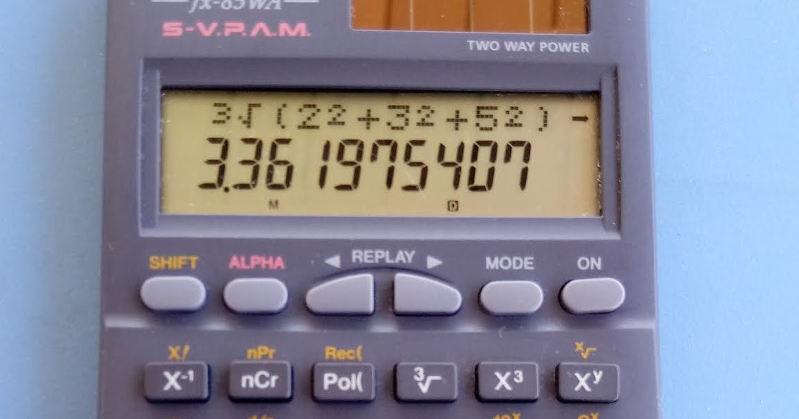 Eddie's Math and Calculator Blog: Retro Review: Casio fx-85WA