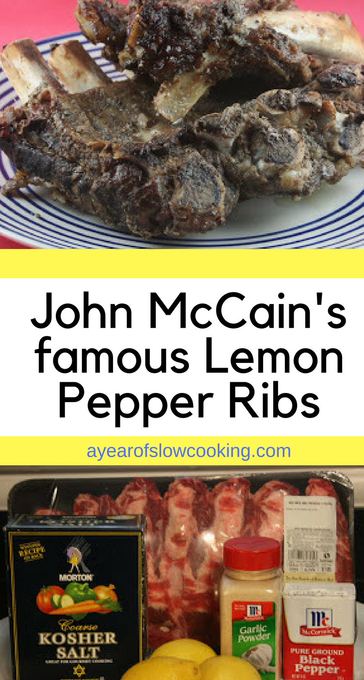 John McCain's Rib Recipe--in the CrockPot - A Year of Slow Cooking