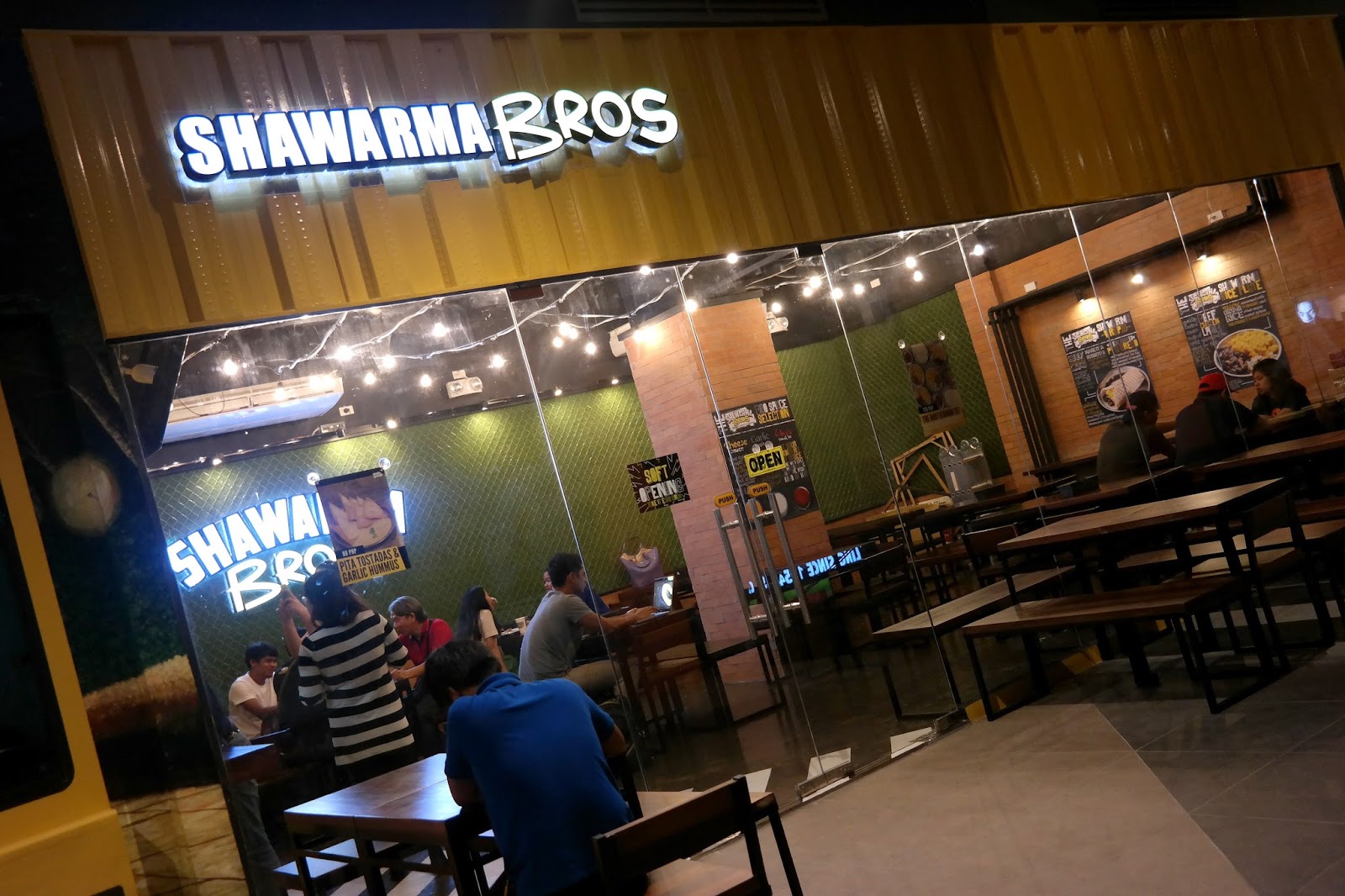 Sand Under My Feet: Shawarma Bros Now Open at U.P. Town Center