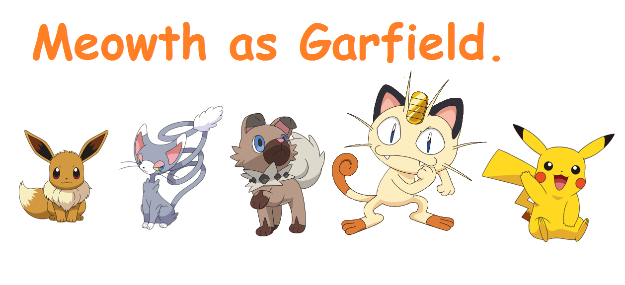 Concept Art Blog: Meowth as Garfield