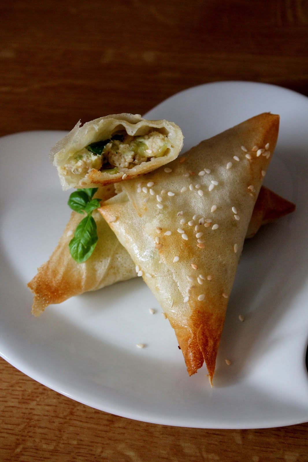 Brick au poulet et courgettes