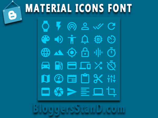 How To Add Material Design Fonts Icons In Blogger - BloggersStand