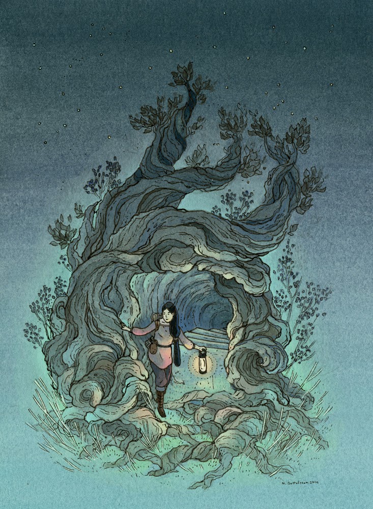 nimasprout - Art by Nicole Gustafsson: Grace and Ritual: Hidden at iam8bit