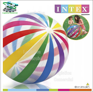 Pelotas Inflables: Pelota Inflable Grande De Playa Intex 107cm Diametro ...