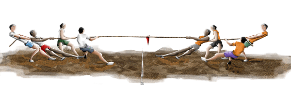 jogos tradicionais: Tracção da corda