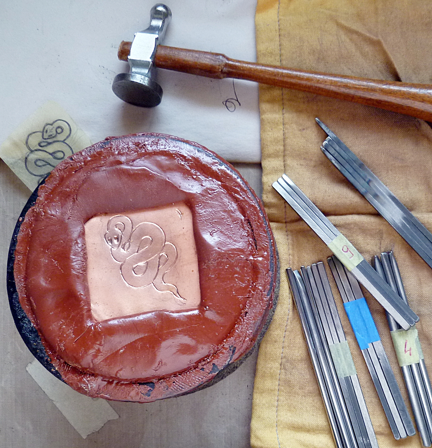 read between lines: Work In Progress/Chasing & Repousse