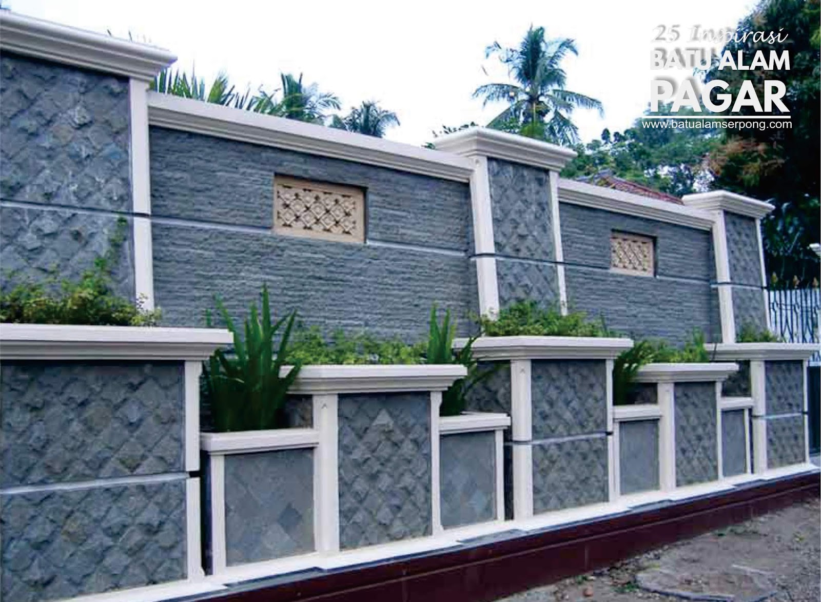 JADI PENGEN ! 25 INSPIRASI BATU ALAM DINDING PAGAR - JUAL BATU ALAM ...