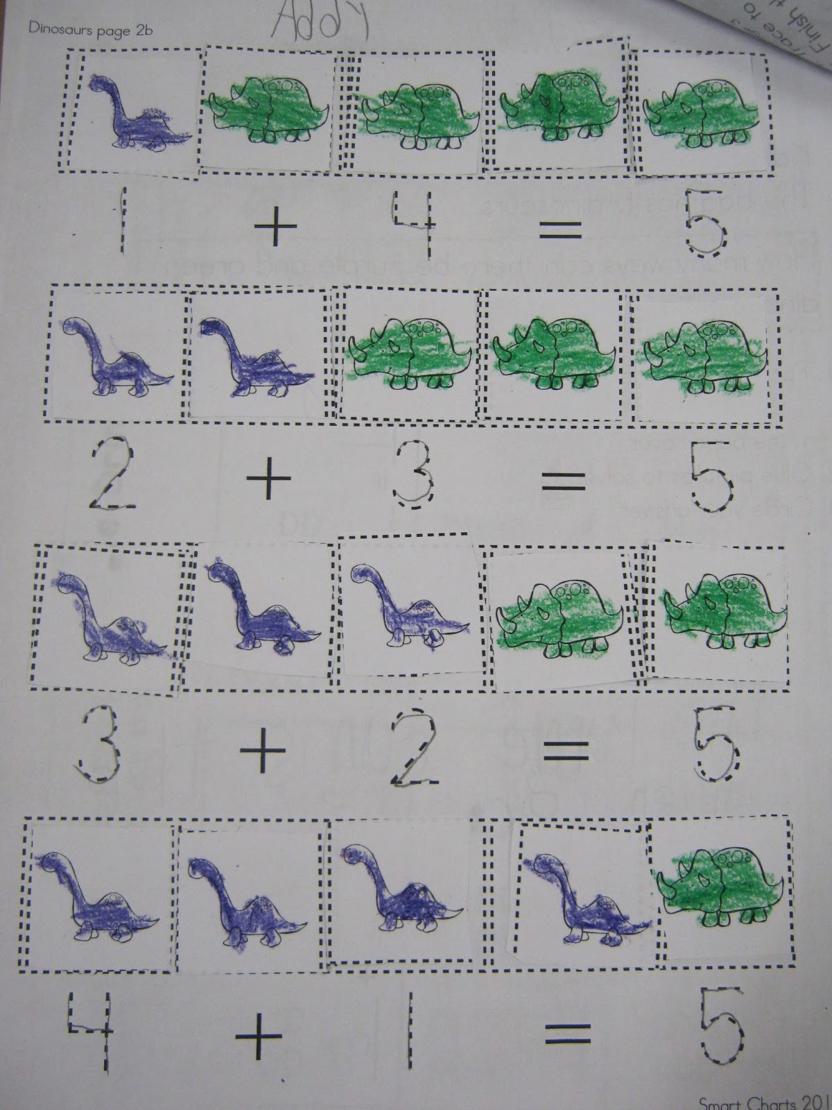 Smart Kids: "Dino-riffic" Combinations of Five...and Freebie Link
