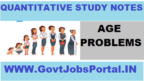 QUANTITATIVE APTITUDE AGE PROBLEMS