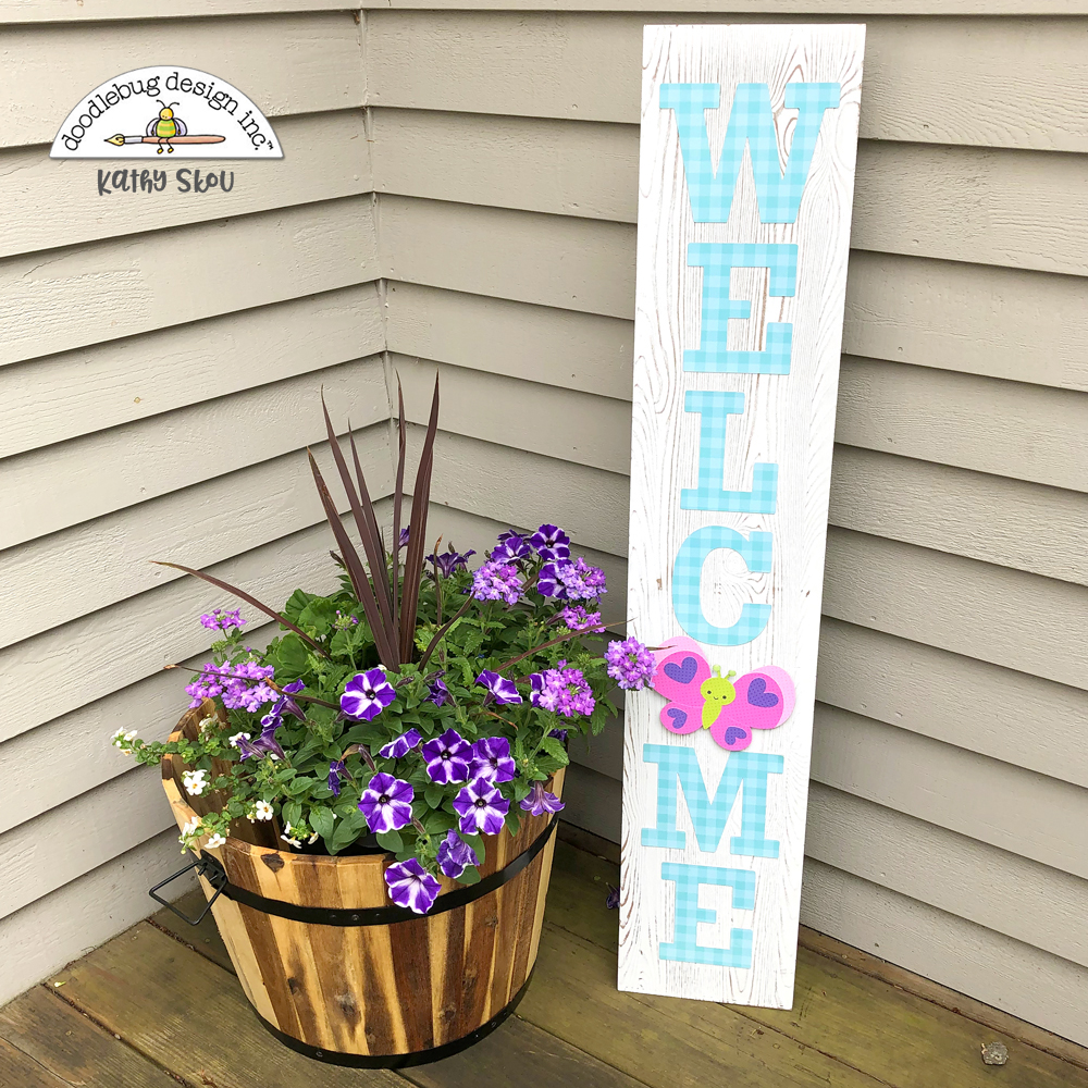 Doodlebug Design Inc Blog: SEASONAL WELCOME SIGN | with Kathy