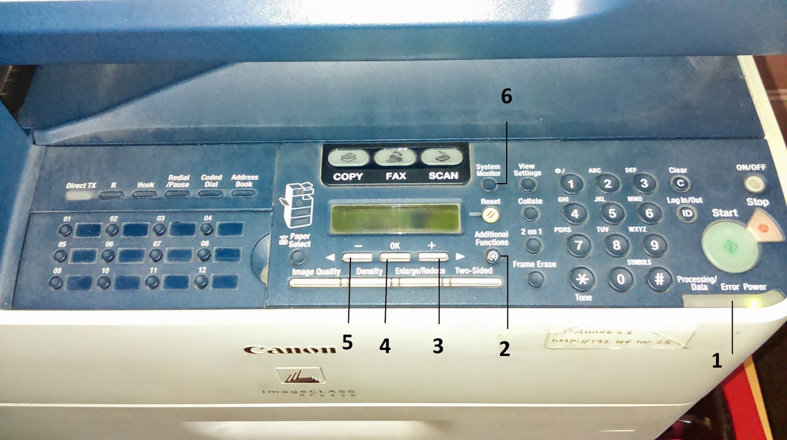 Nothing can stop u....: [Solved] - Canon ImageCLASS MF6550 - change reg ...