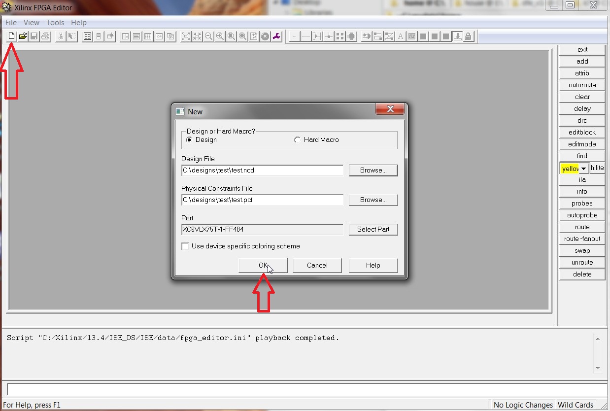 Jim Wu's FPGA Blog: FPGA Editor Tutorial 1: Check routability between pins
