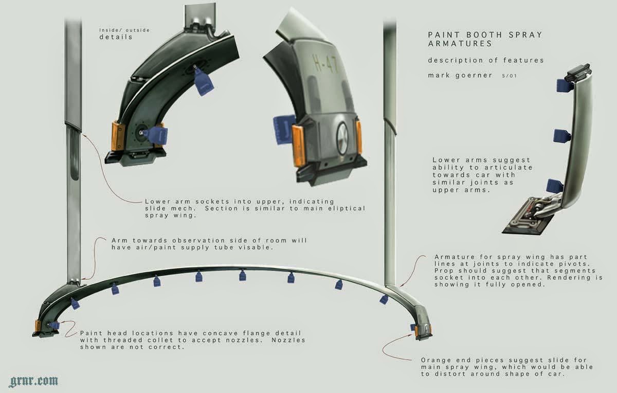 Creepy MINORITY REPORT Spider Robot Concept Designs by Mark Goerner ...