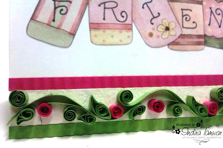 Arty Sorts: Quilled Border Card 1