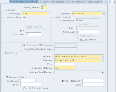 Oracle Inventory Defining Organization « Learn Oracle