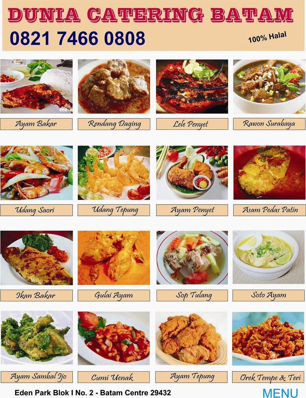 Menu Catering : Catering Batam