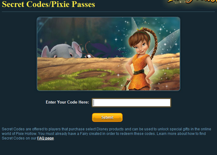Secret Codes | Pixie Hollow Guides