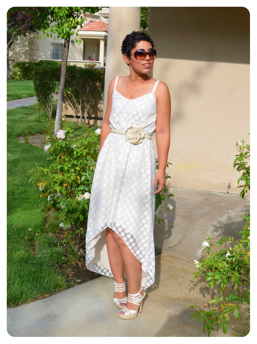 #DIY Polka Dot Mesh Dress + Pattern Review Vogue 8870 |Fashion ...