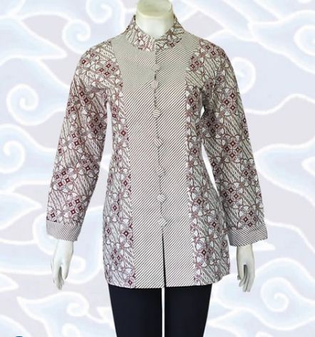 10 Contoh Model Baju Batik Wanita Modern Terbaru 2020