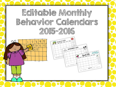 Behavior Calendars - Owls & Lessons, Etc.