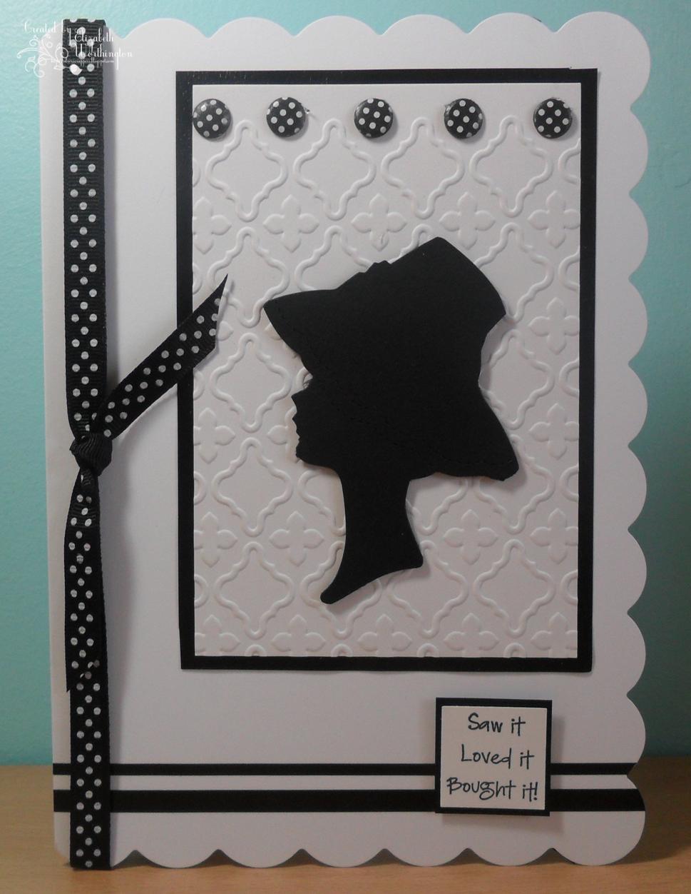 the silverscrapper's craft space: Die-Cut Silhouette Card in Black and ...
