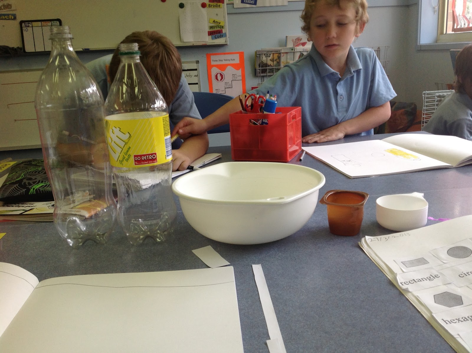 WPS Grade 1/2: Capacity, a maths experiment.