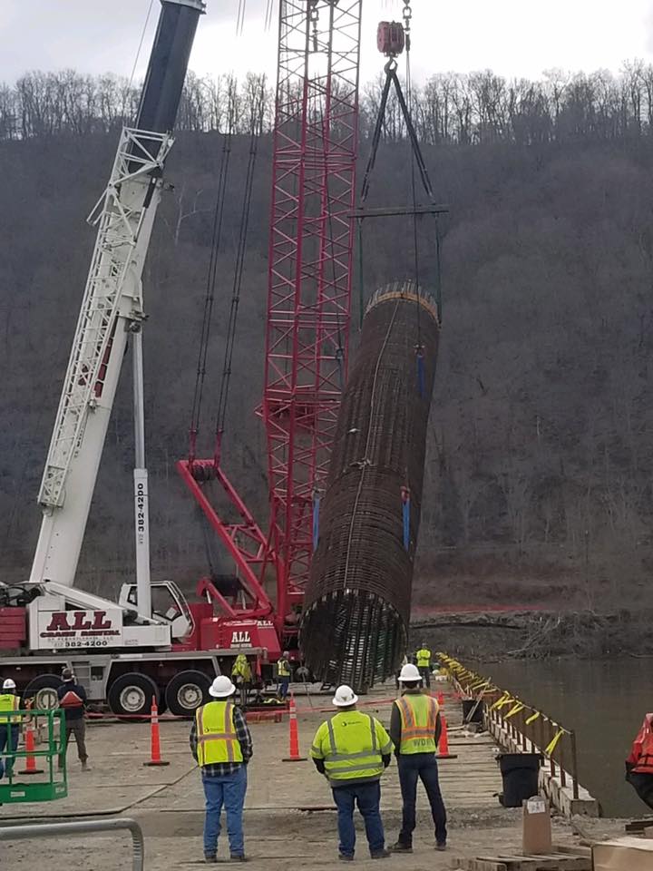 Industrial History: New Bridge over Ohio River at Wellsburg, WV, Bridge