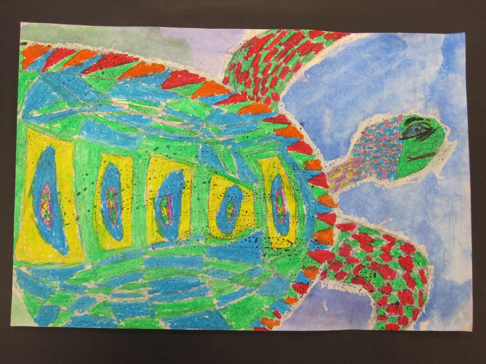 Lake and Hartville Elementary Art: Sea Turtles