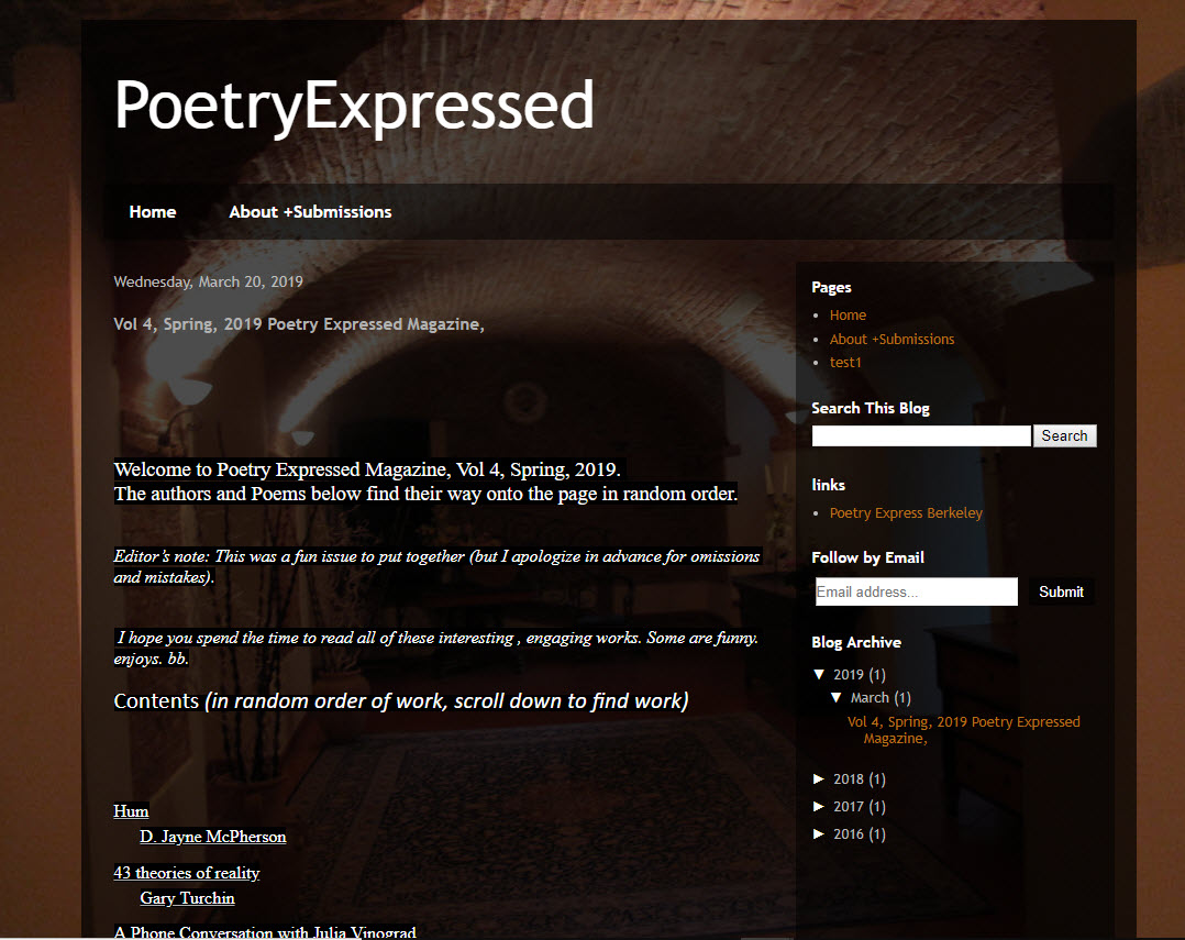 Poetry Express Berkeley: Prior Features at Poetry Express