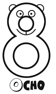 Ocho para colorear - Imagui