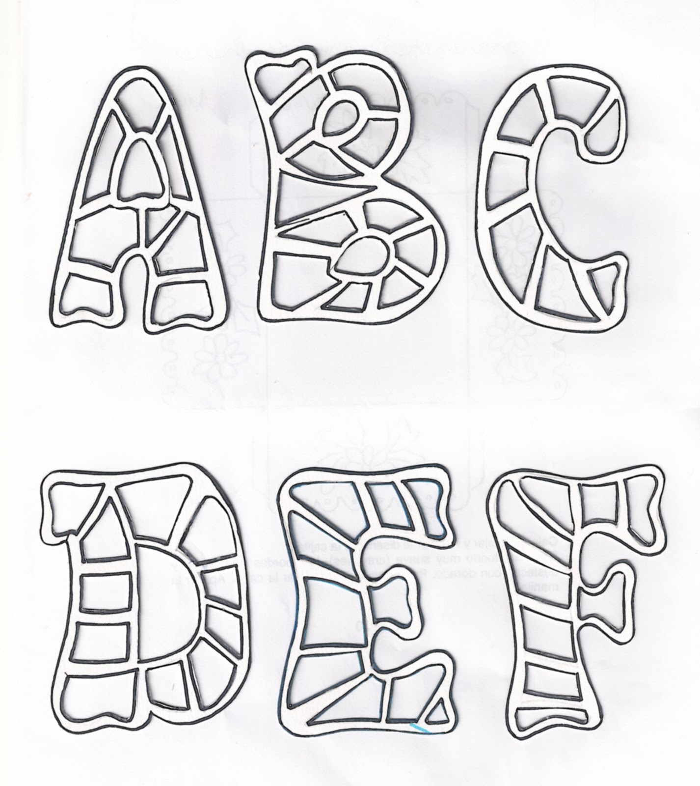 Abc - Letras Do Alfabeto Para Imprimir: 60 Moldes Do EA2