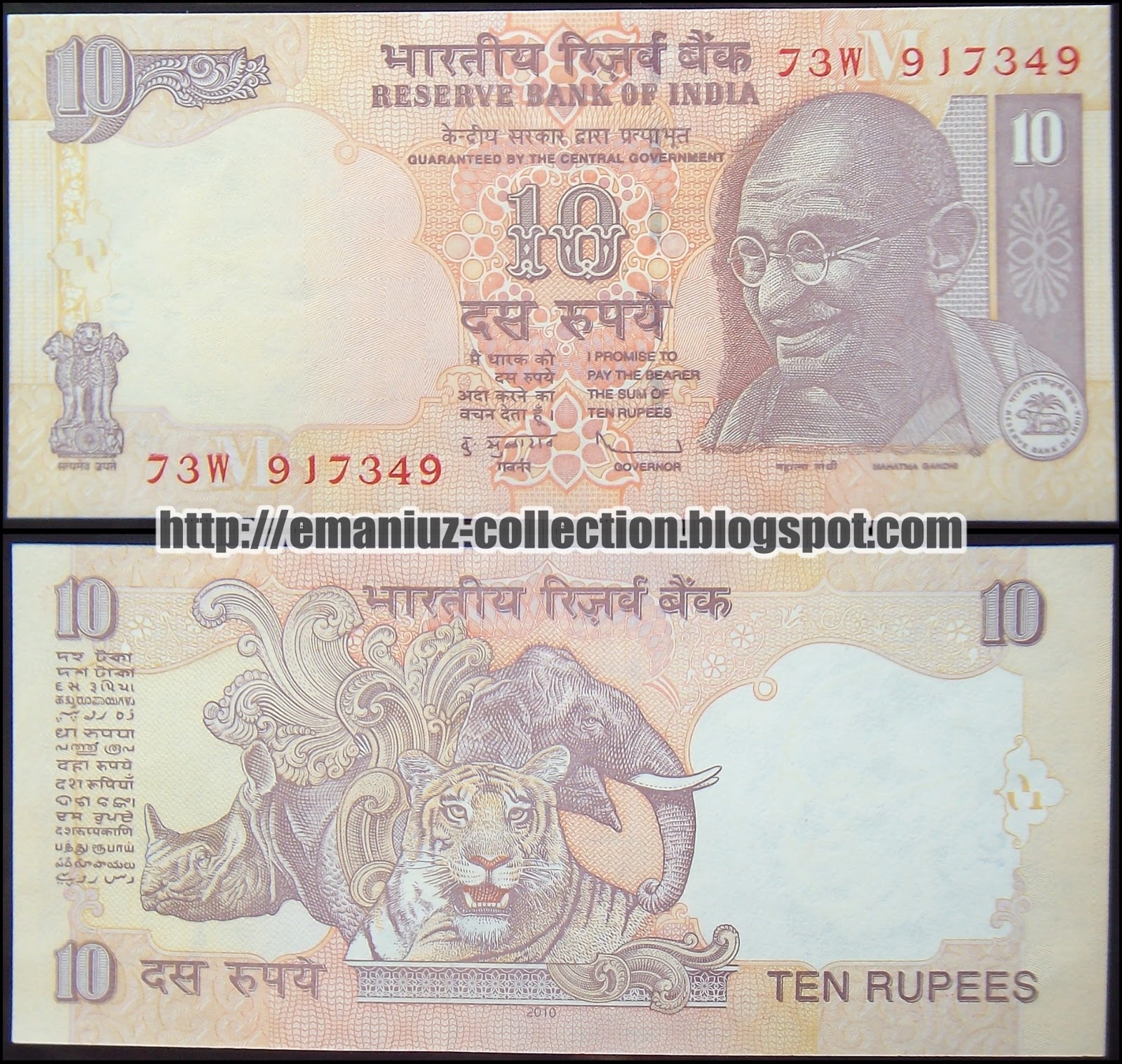 Banknote of India | 2009-2012 Reserve Bank of India / Rupee System ...