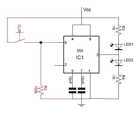 Sandeep Deb's Blogs: Simplest of 555 circuits - one bit latch