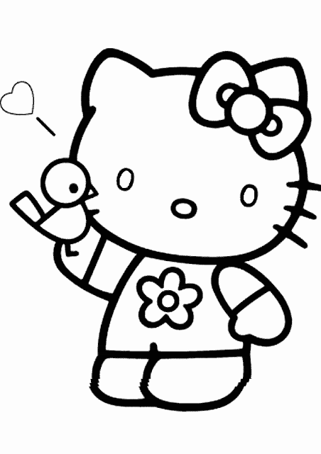 Aneka Mewarnai Gambar Hello Kitty - Yuk Warnai