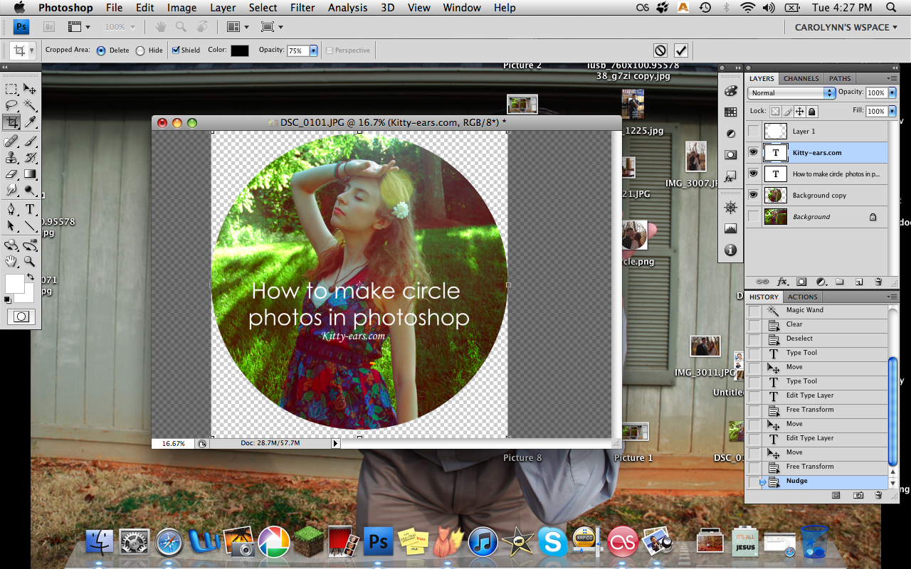 Kitty Adventures: Tutorial: Make Circle Photos